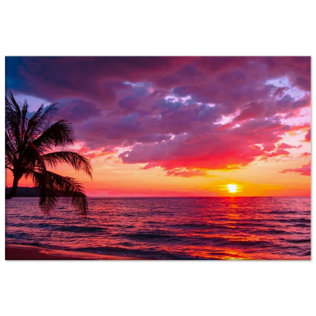 Sunset Canvas, Large Wall Art for Bedroom Living Room Bathroom Kitchen ...