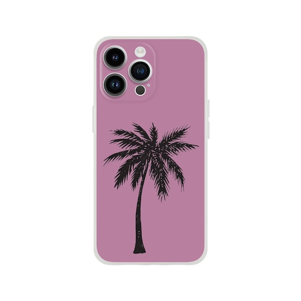 Pink Palm Tree Phone Case - Etsy
