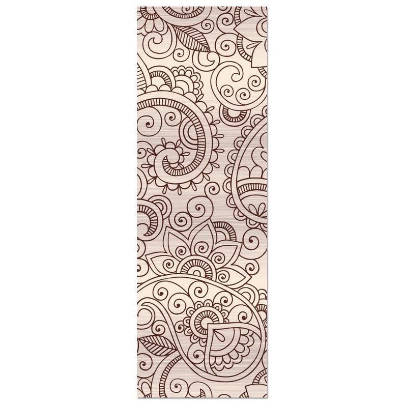 Henna Design Metal Wall Art, Mehndi Pattern Design Print,bedroom ...