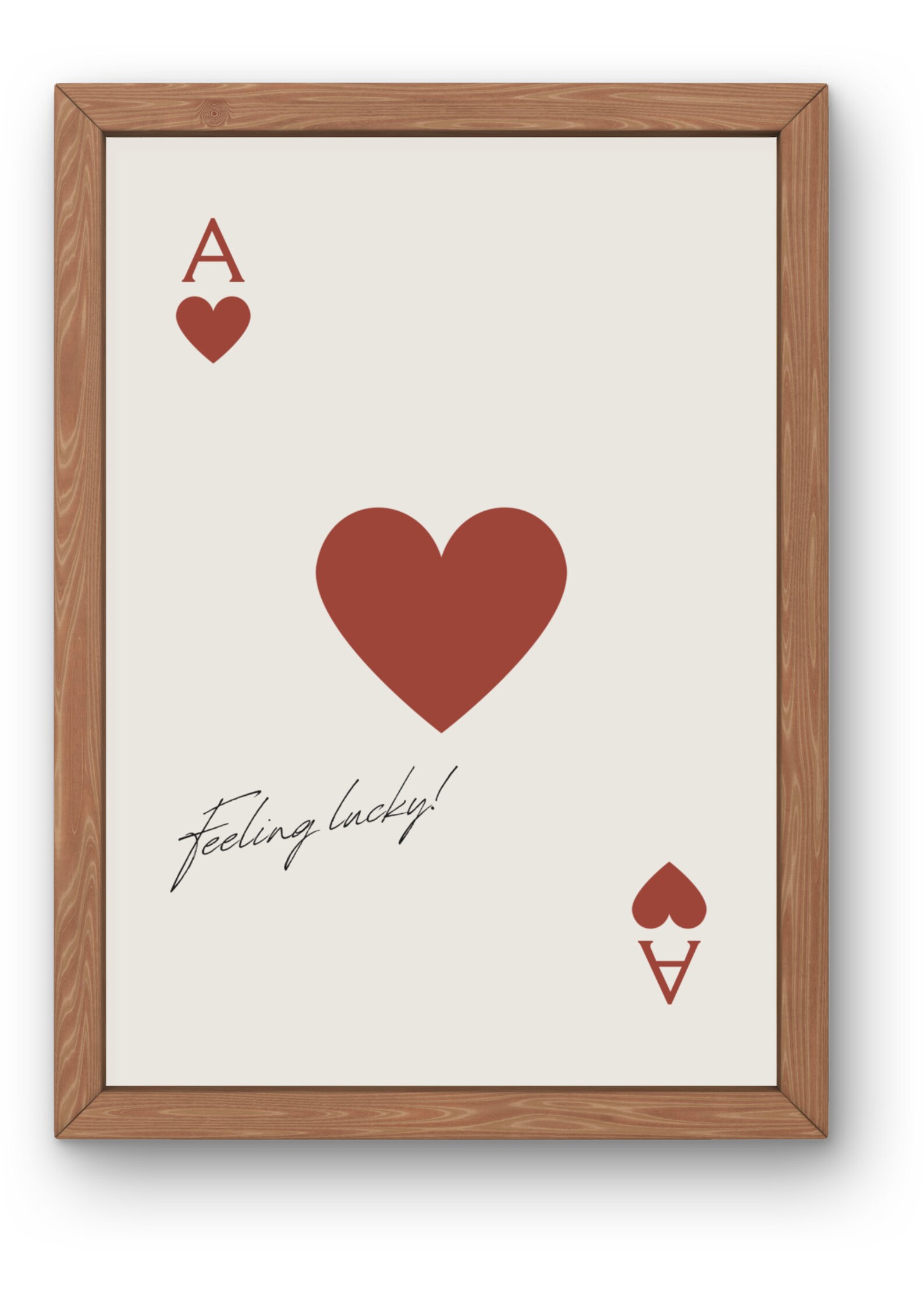 Ace of Hearts Digital Poster - Playing Card Art, Casino Decor, Poker ...
