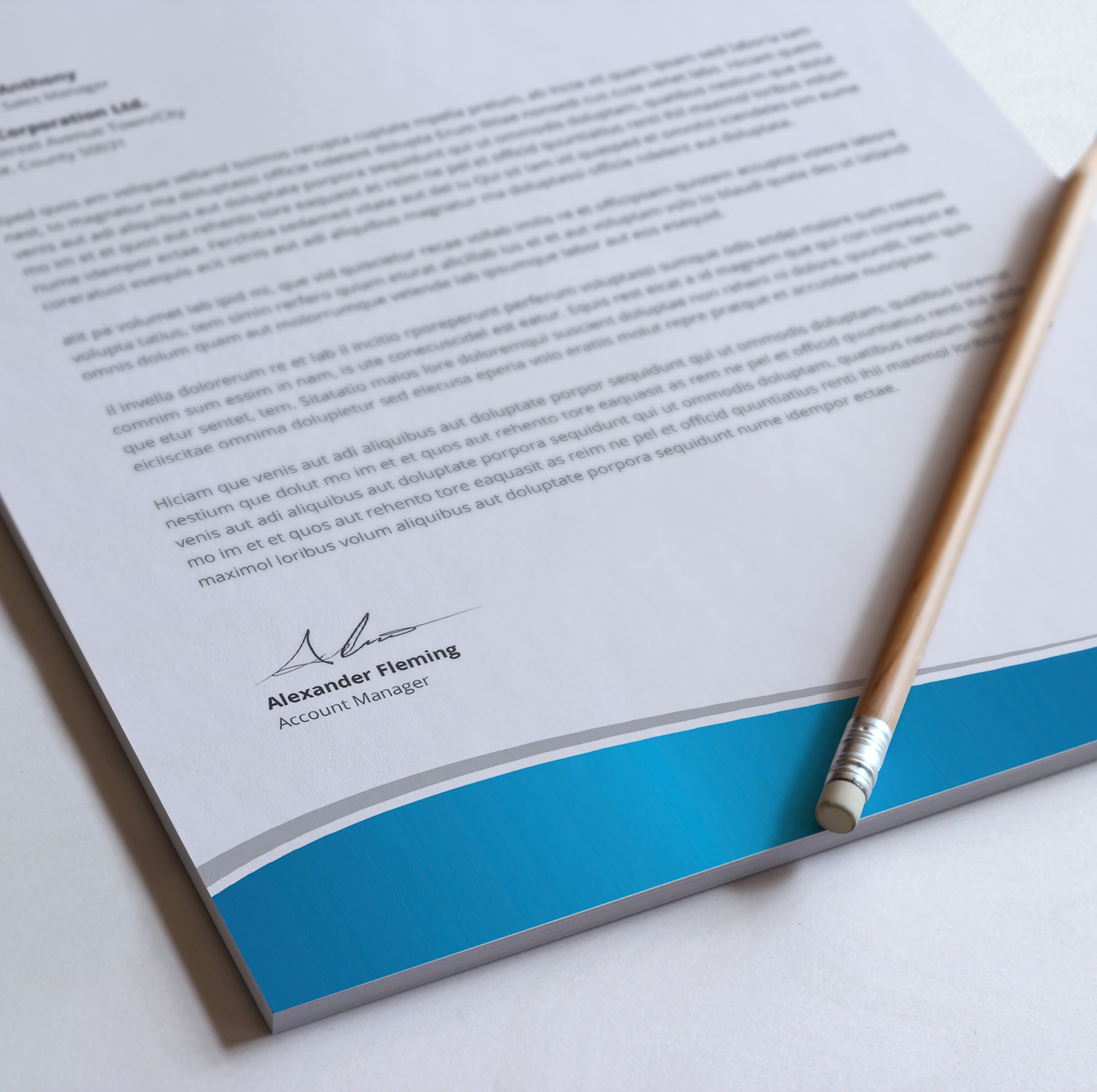 Business Letterhead Template Canva Editable, Custom Company Letterhead ...
