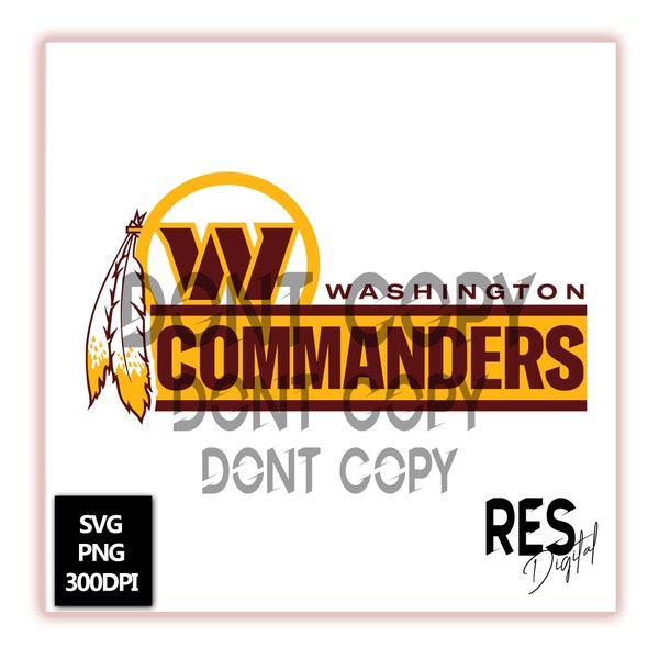 Washington Commanders Logo - Etsy