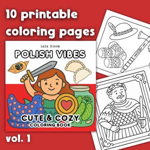 Printable Polish Vibes Coloring Pages – Cute & Cozy Folk Art Book for ...