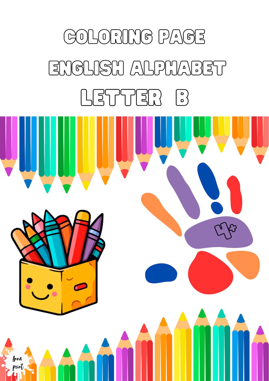 Let's Learn Letters ABC Coloring Book - Etsy