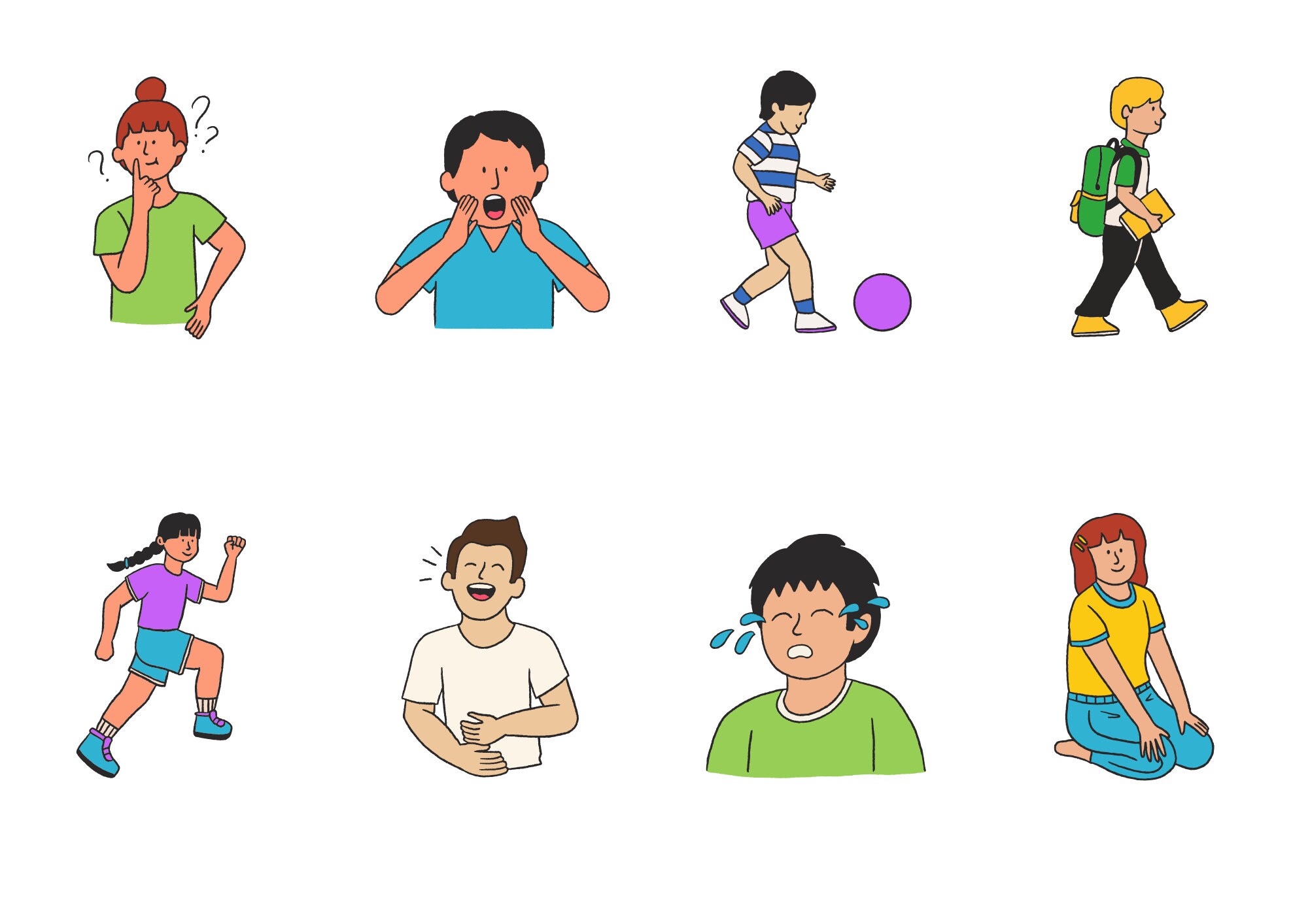 Colorful Fun Action Verbs Flashcards Homeschool Montessori - Etsy UK