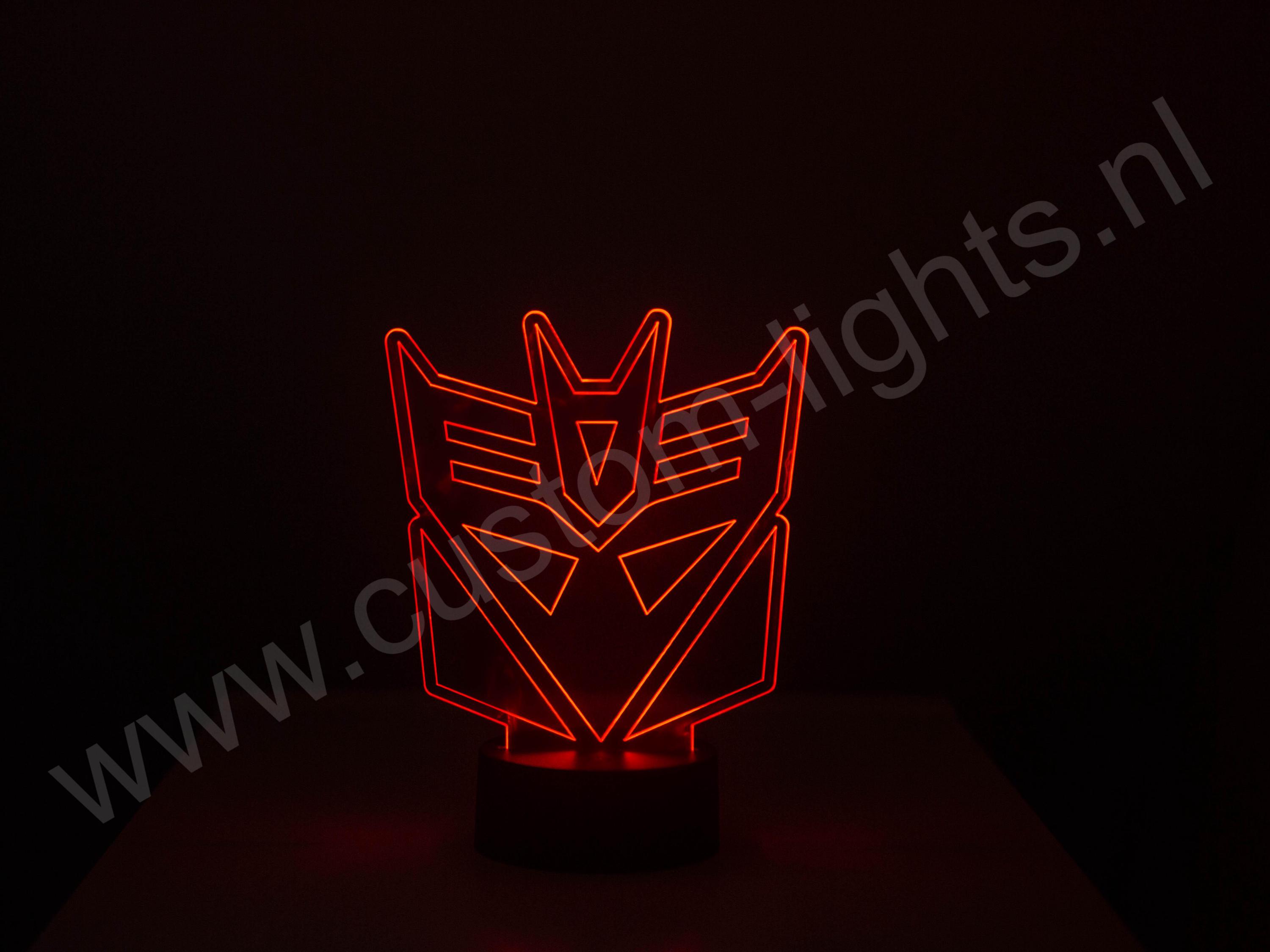 Transformer Optimus Prime Autobots Decepticon LED Night Light Desk ...