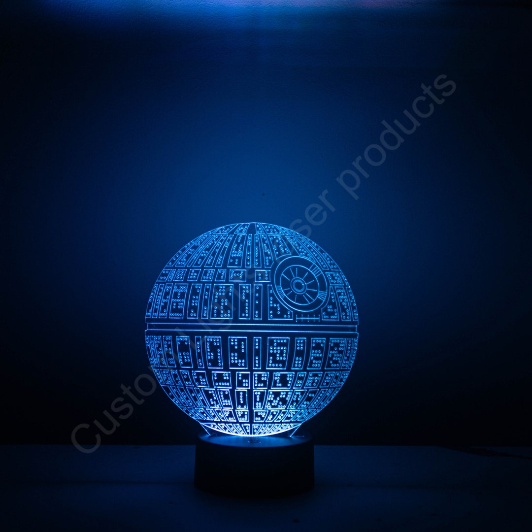 Star Wars LED Nightlight - Darth Vader, Death Star, Mandalorian, R2D2 ...
