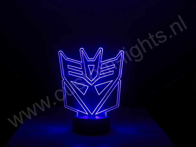 Transformer Optimus Prime Autobots Decepticon LED Night Light Desk ...