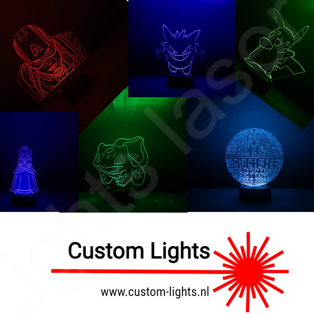 Mario LED Nightlights, Mario, Mario & Luigi, Princess Peach, Bowser ...