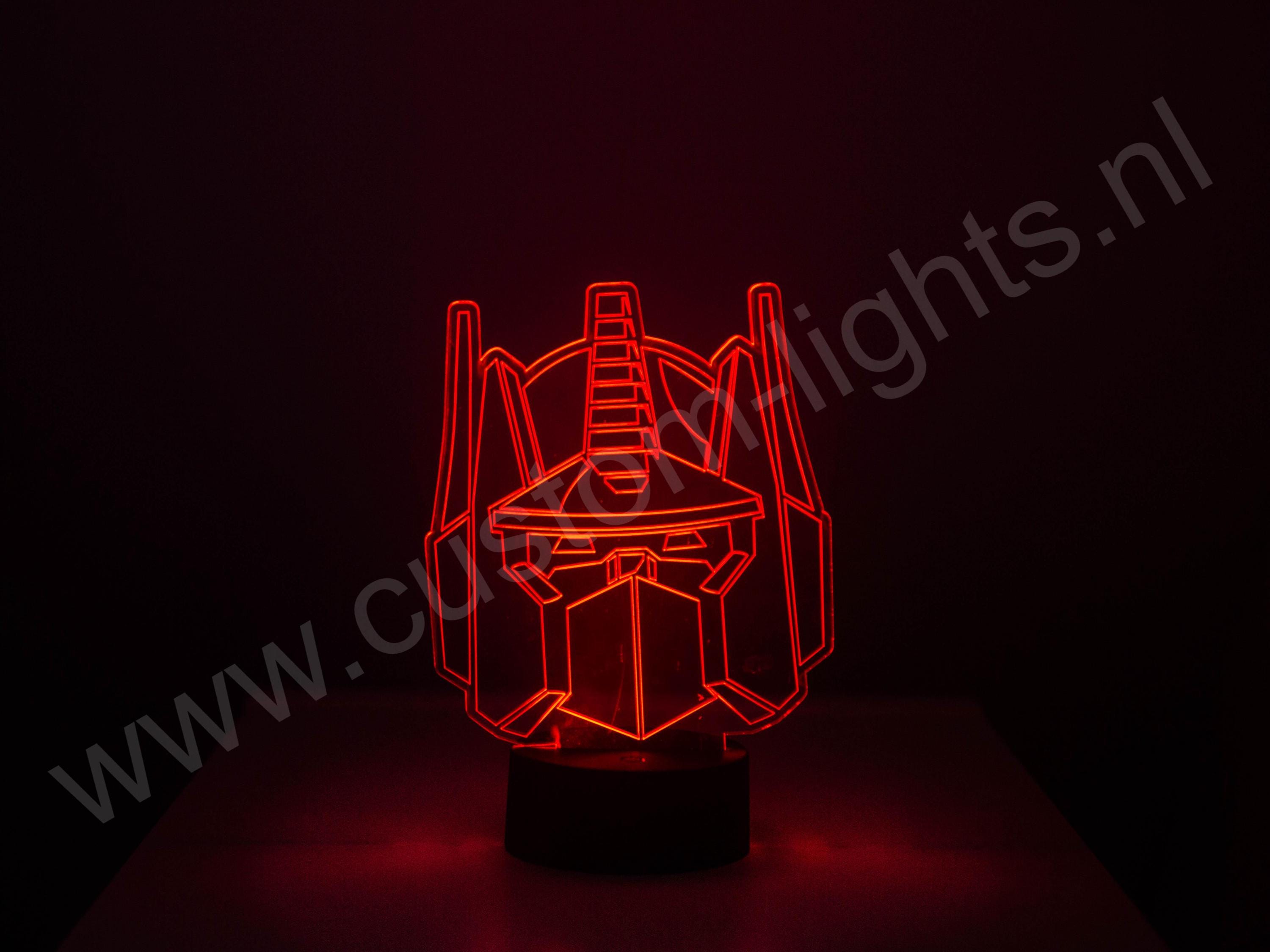 Transformer Optimus Prime Autobots Decepticon LED Night Light Desk ...