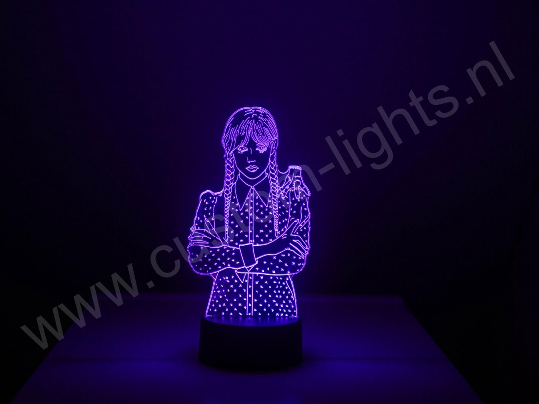Wednesday Addams Friday Addams Family LED Night Light Desk Light 16 ...