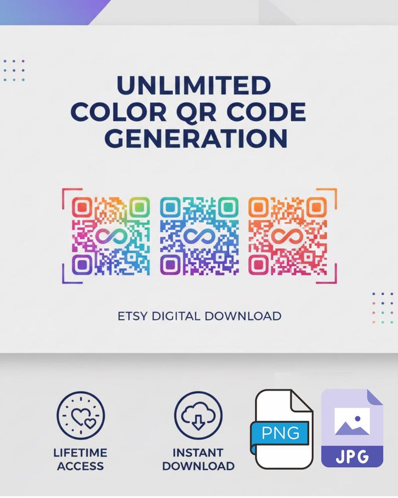 Custom Unlimited Color QR Code Generator - Lifetime Access & Editable ...