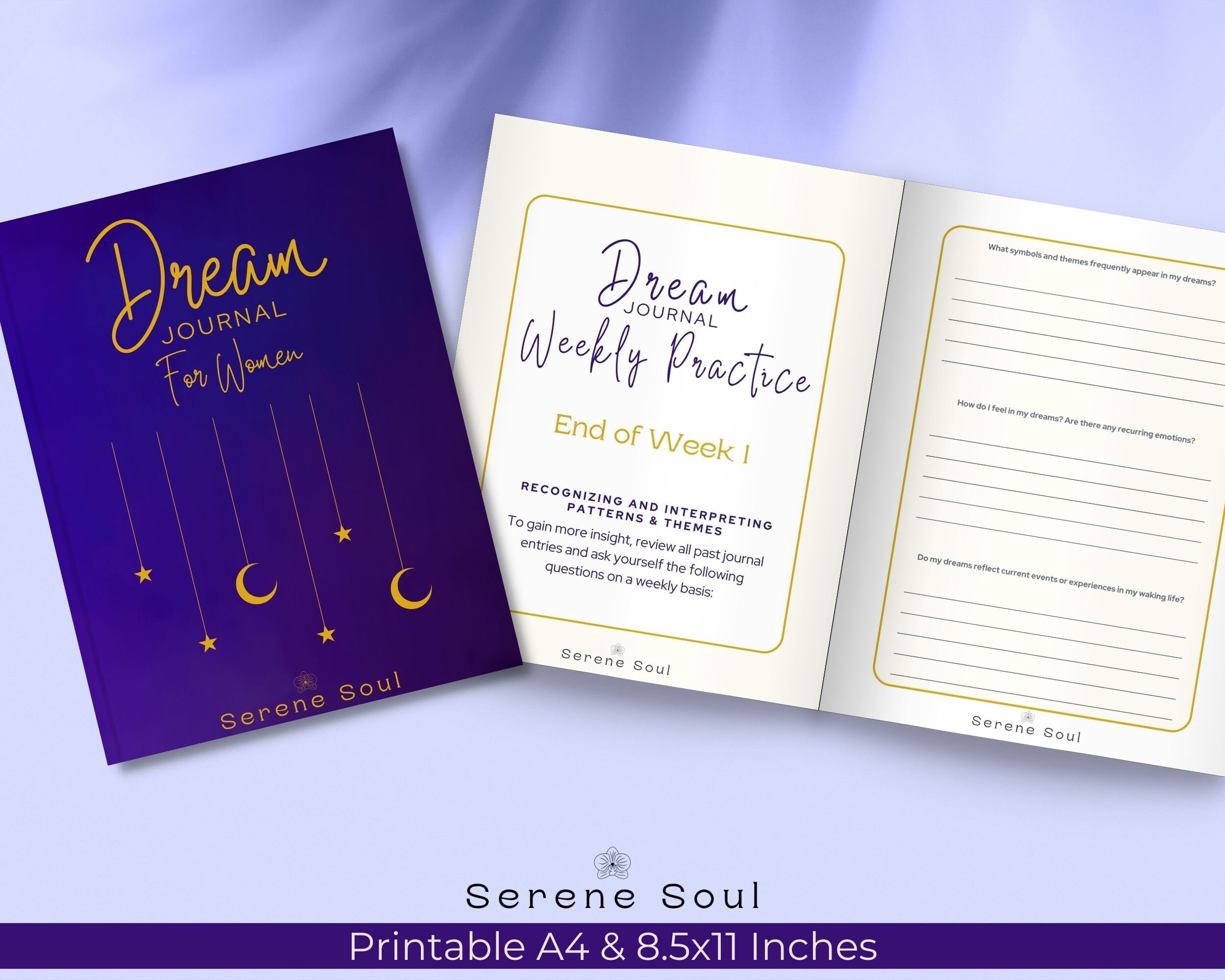Shadow Work Dream Journal Printable for Women, Dream Analysis, Dream ...