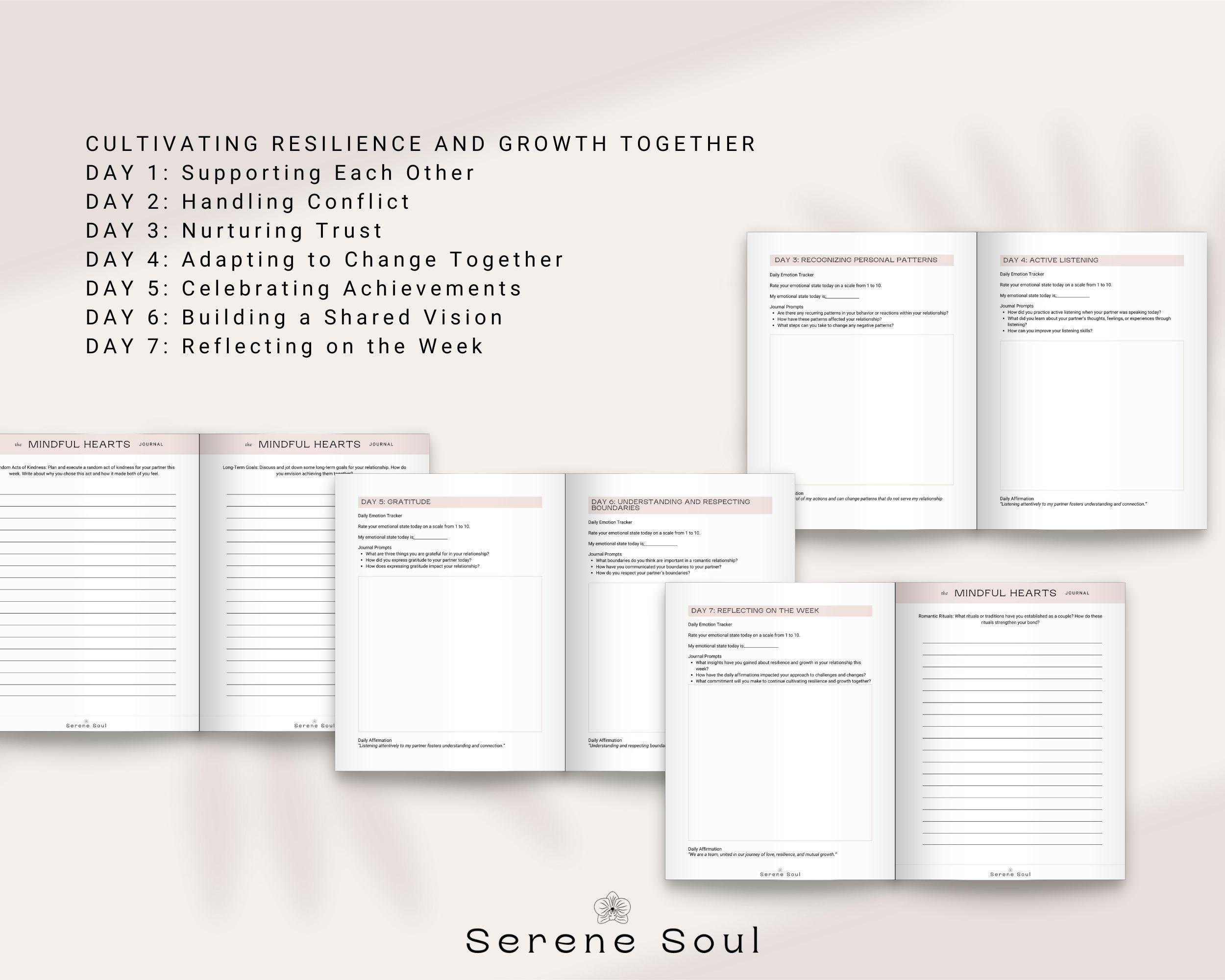 Relationship Journal PDF Therapy Worksheets, Couples Journal Printable ...