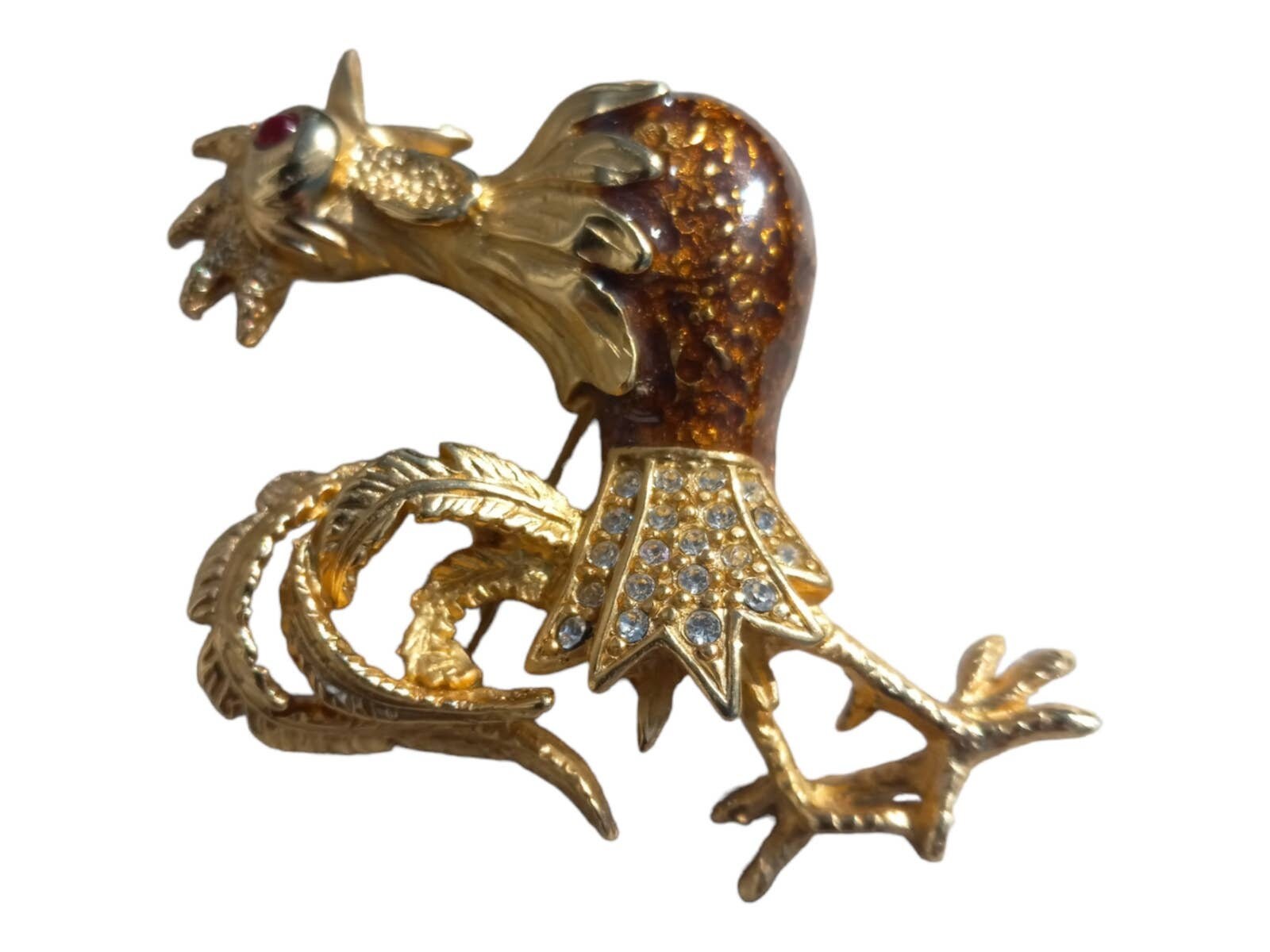 Vintage Erwin Pearl Brooch With Rinestones - Etsy