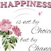 Happiness is Not by Chance but by Choice, Positive Printable Wall Art ...