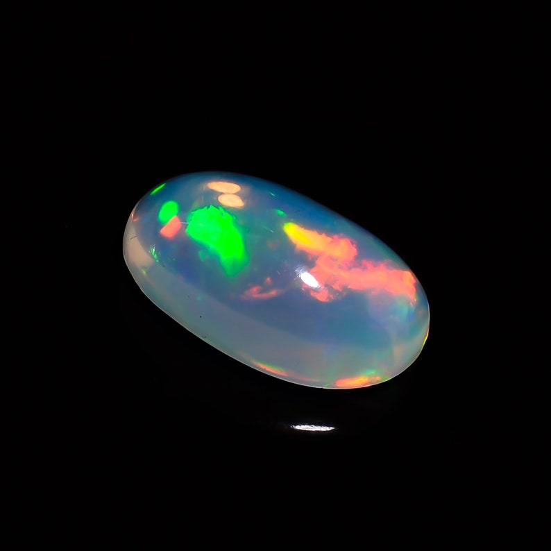 1.3 Cts. AAA Quality Ethiopian Opal, Multi Fire Opal, Oval Shape Opal ...