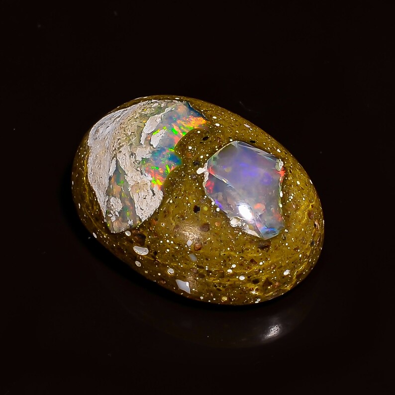 AAA Quality Mexican Fire Opal Oval Shape Multi Fire Mexican Opal ...