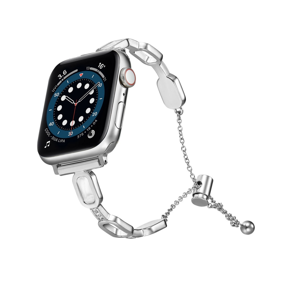 Silver Apple Watch Strap Bracelet 38mm 40mm 41mm 42mm 44mm - Etsy