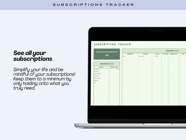 Digital Finance Planner Budget Google Sheets Monthly Budget Spreadsheet ...