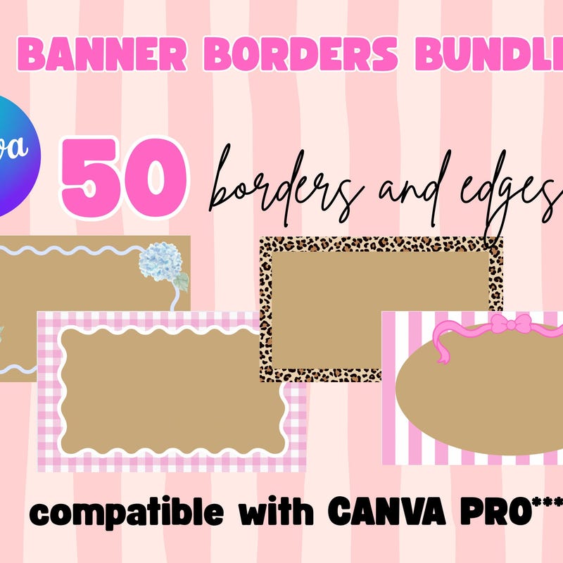 Birthday Banner Border - Etsy