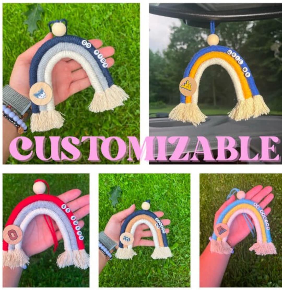 Custom Handmade College Macrame Rainbow College Gift Ideas Custom ...