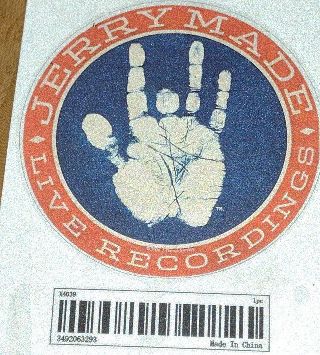 Jerry Garcia Recordings W/ Handprint (reflective) Bumper Sticker - Etsy