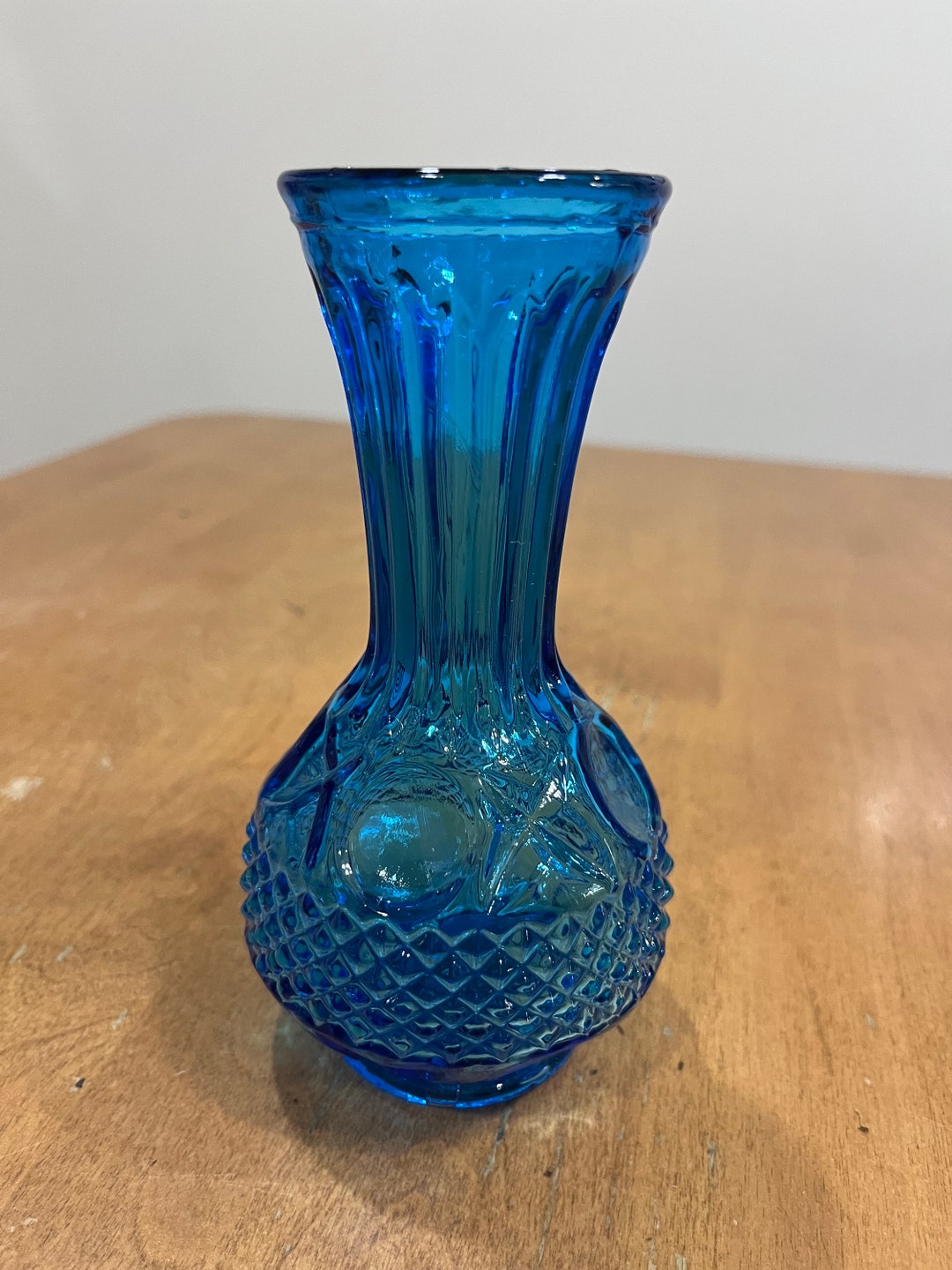 Cobalt Thumbprint Vase - Etsy