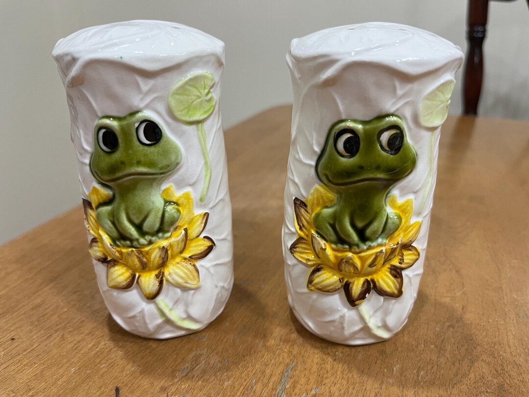 Vintage Sears Roebuck Co. “neil the Frog” Salt and Pepper Shakers - Etsy