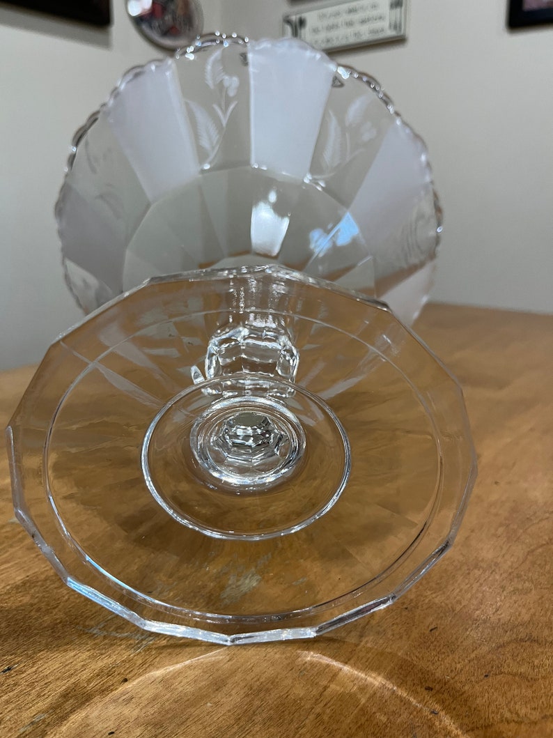 George Duncan & Son’s EAPG Frosted Ribbon Compote - Etsy
