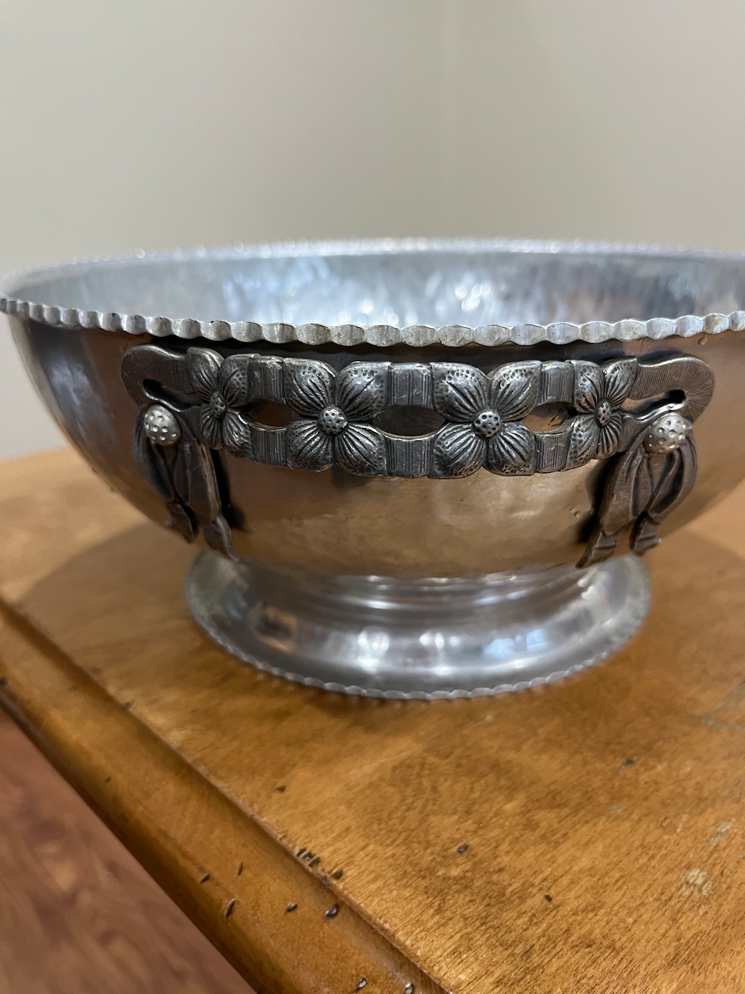 Vintage Rodney Kent Hand Wrought Forged Hammered Aluminum Bowl #415 - Etsy