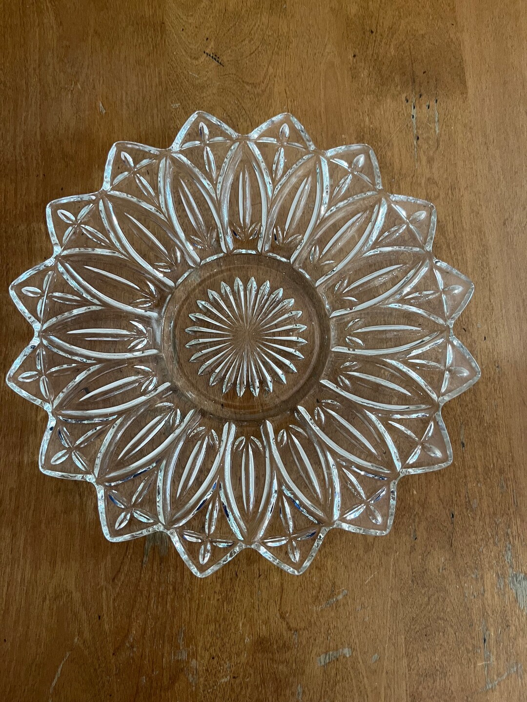 Vintage Petal Clear Dish by FEDERAL GLASS - Etsy