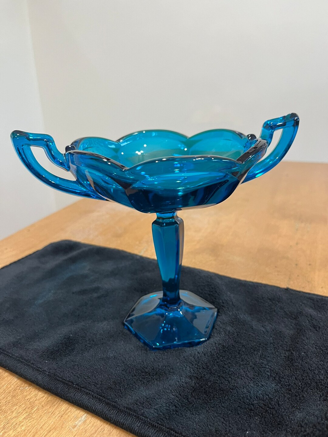 Westmoreland Blue Trophy Candy/compote Dish - Etsy