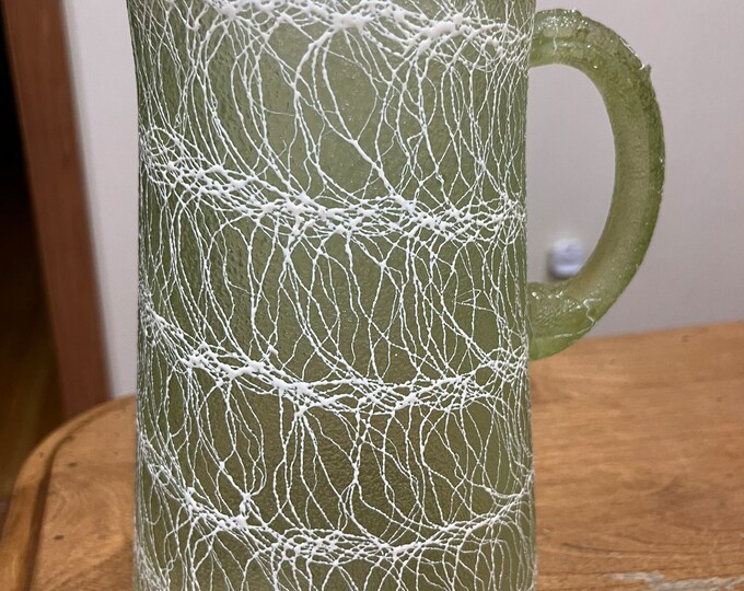 Spaghetti String Green Craft Glass Rubber Coated Swirl Pitcher - Etsy