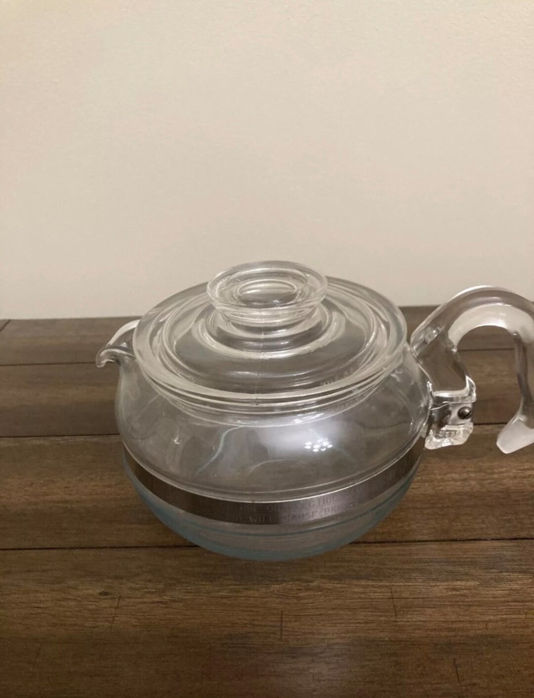 Vtg Pyrex Flameware 8446B 6 Cup Glass Teapot With Lid - Etsy