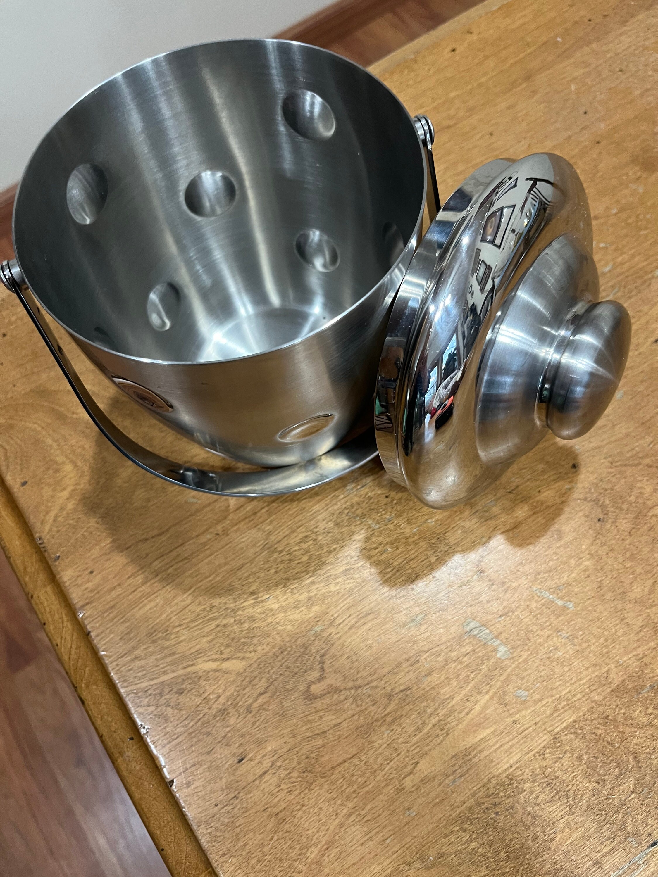 Marquis by Waterford Dimpled Stainless Steel Ice Bucket - Etsy