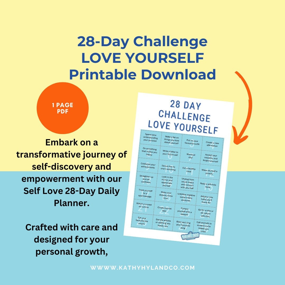 28-day Daily Planner|printable Pdf| SELF LOVE| to Do| Priorities ...