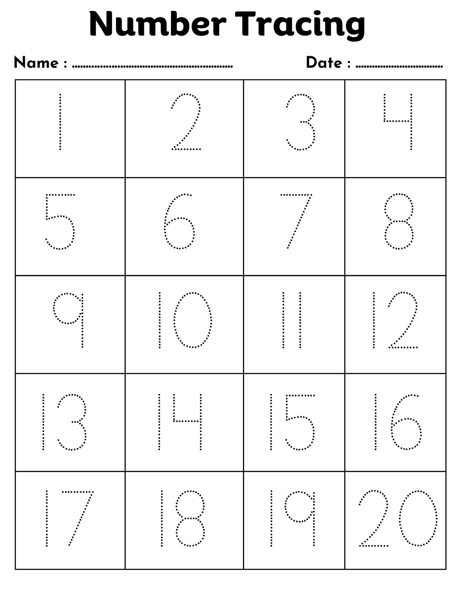 14 Pcs Alphabet and Number Tracing - Etsy