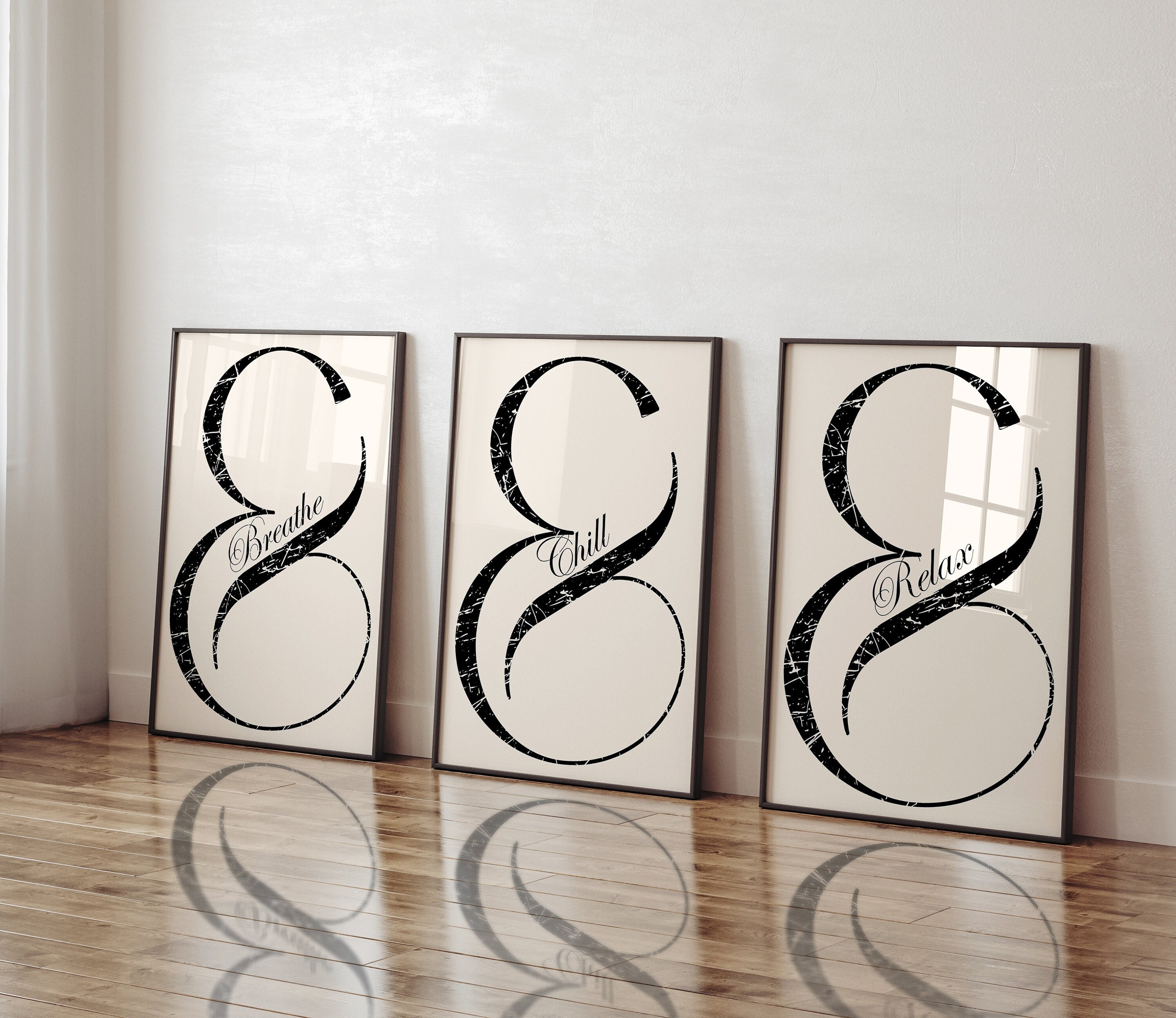 Instant Download Print Minimalist Wall Art Set of Three Bedroom Wall ...