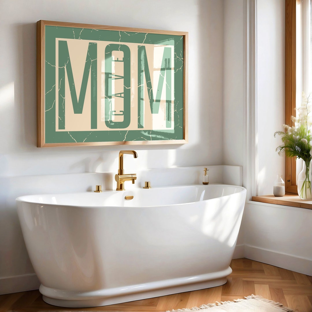 Mom Cave Mom Print Mothers Day Gift for Mom Green Aesthetic Modern Home ...