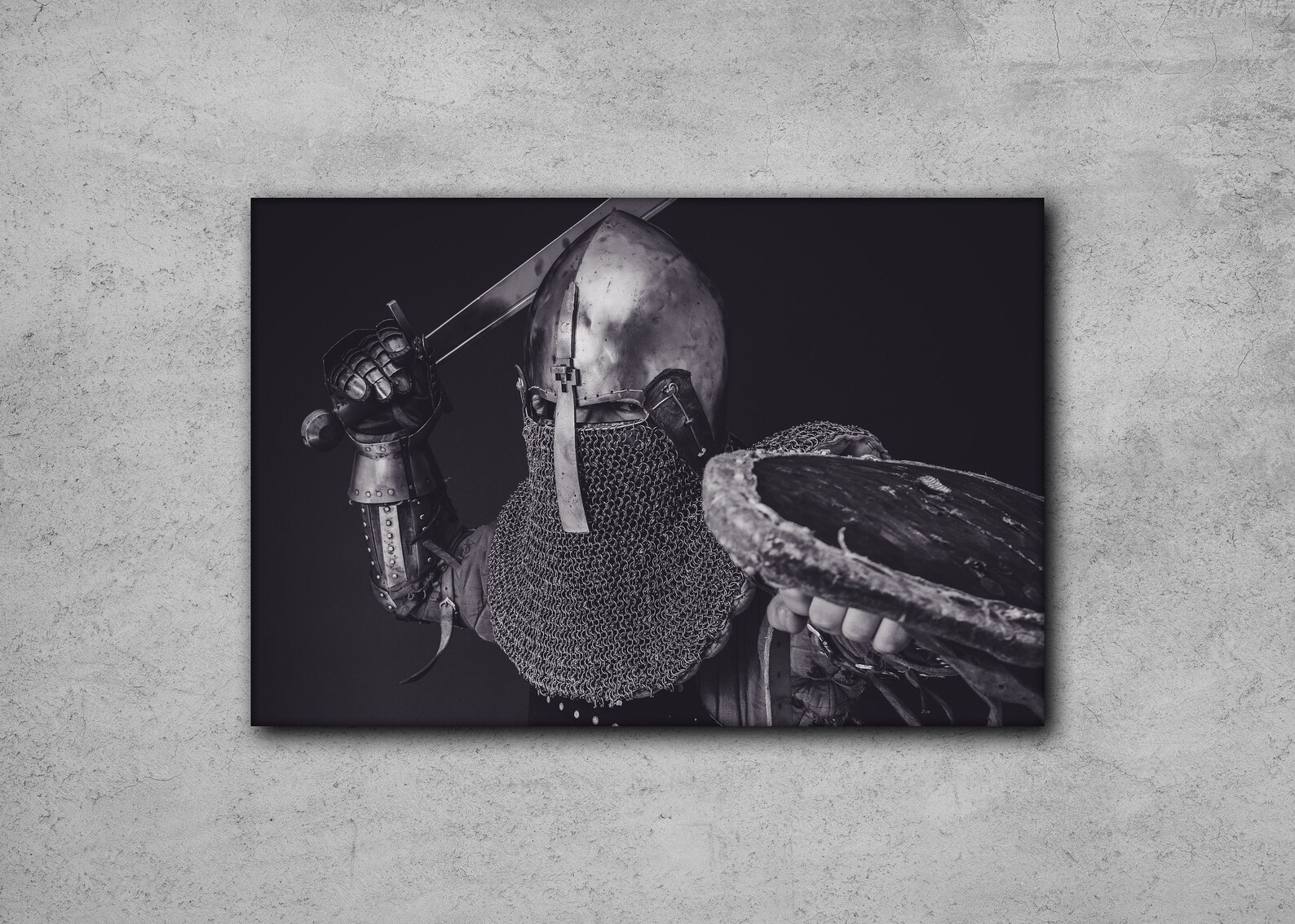 Knight Poster, Royal Knight Wall Art, Knights Templar Canvas, Warior ...