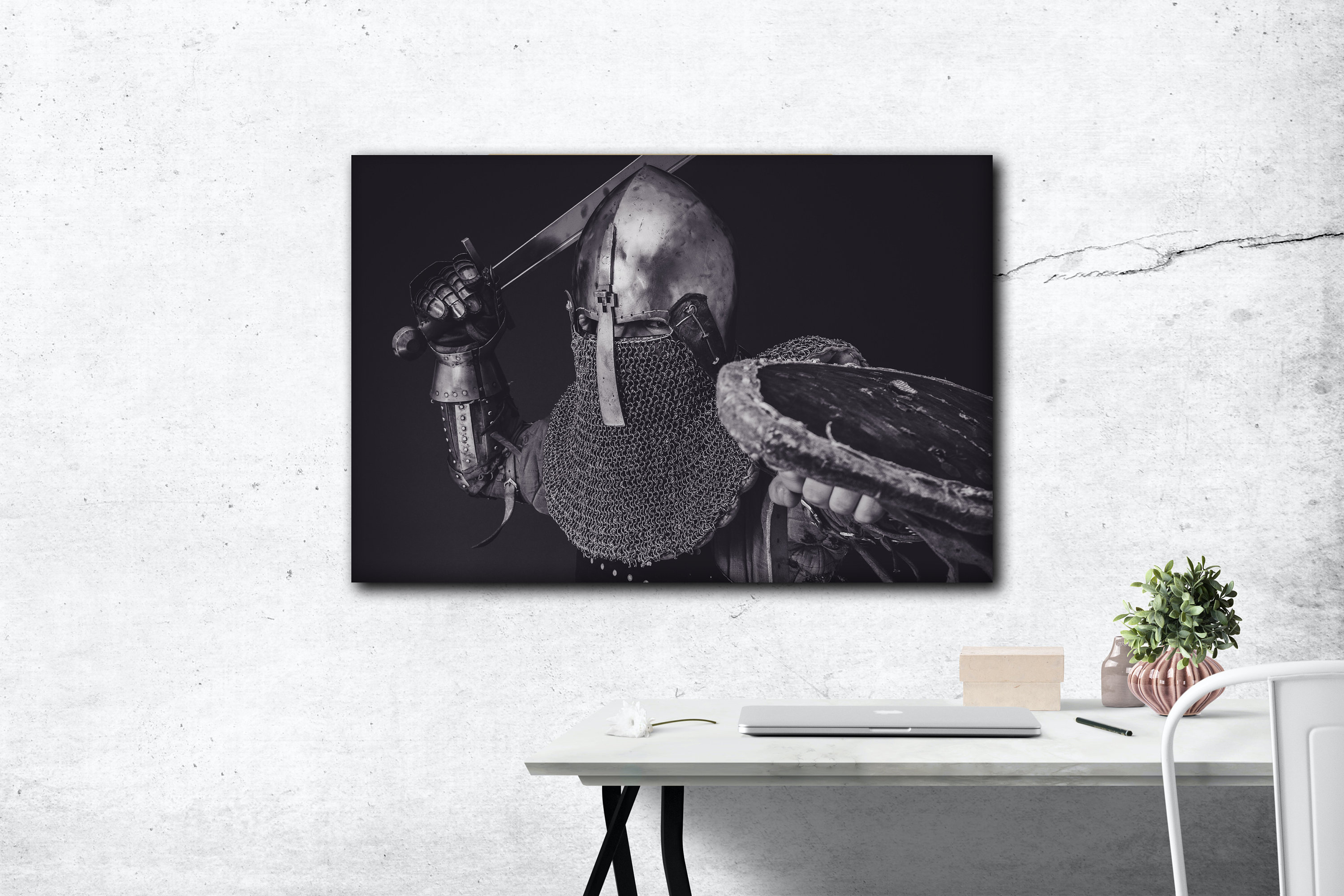 Knight Poster, Royal Knight Wall Art, Knights Templar Canvas, Warior ...