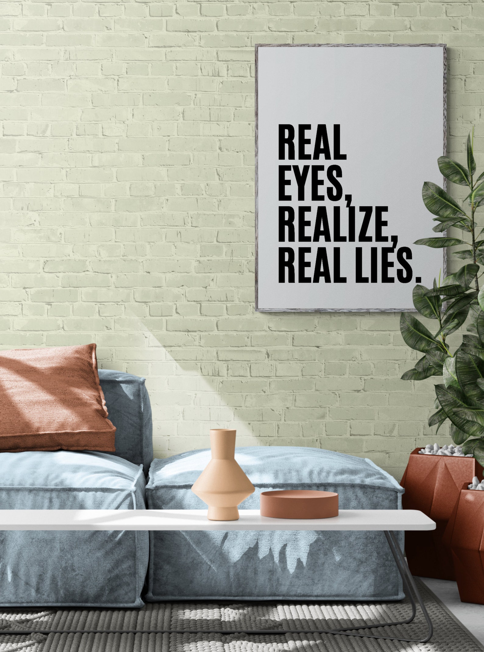 Transform Your Space With 'real Eyes Realize Real Lies' Digital Art ...