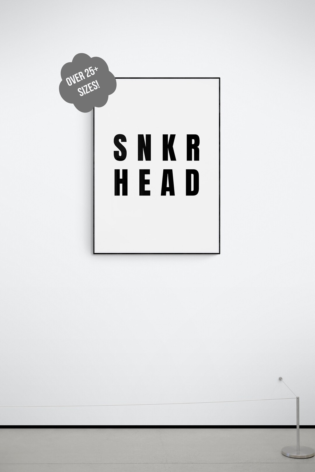 SNKR Head, Sneaker Enthusiast Decor, Party Accents, Sneaker-themed Wall ...