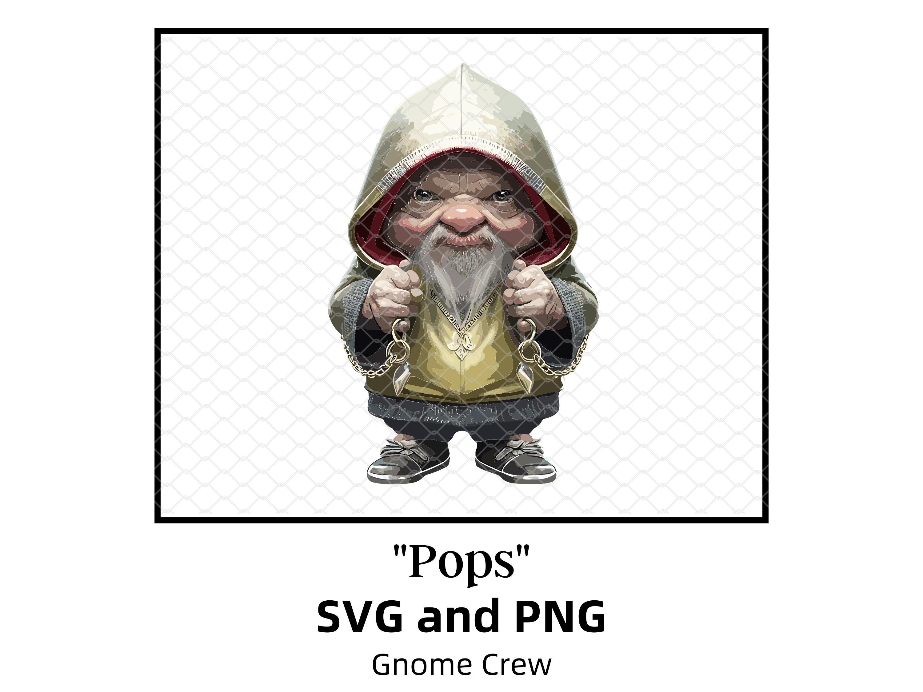 Pops - Gnome Crew - Digital File for Gnome Lovers - Gangster Fun Gnome ...