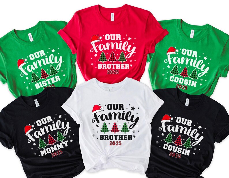 Custom Family Christmas Shirts, Christmas Family Matching Shirts ...