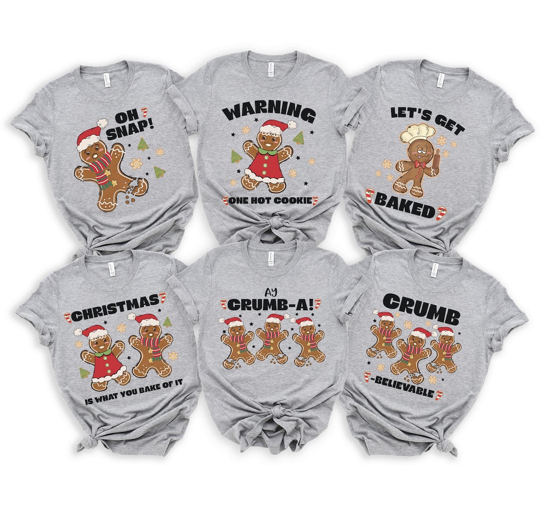 Matching Gingerbread Family Shirts, Gingerbread Christmas Shirts, Funny ...