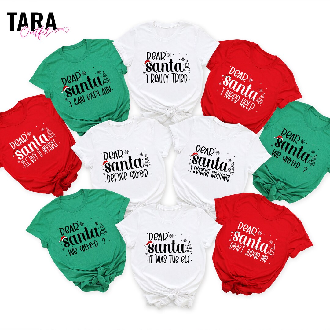Christmas Family Shirts, Dear Santa T-shirt, Matching Family Christmas ...
