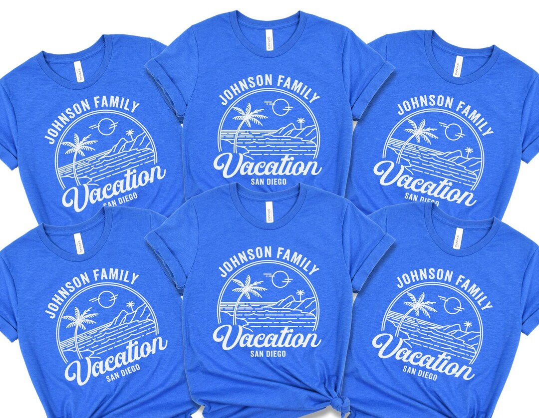 Custom Family Vacation Matching Shirts, Family Trip Shirts, Family ...