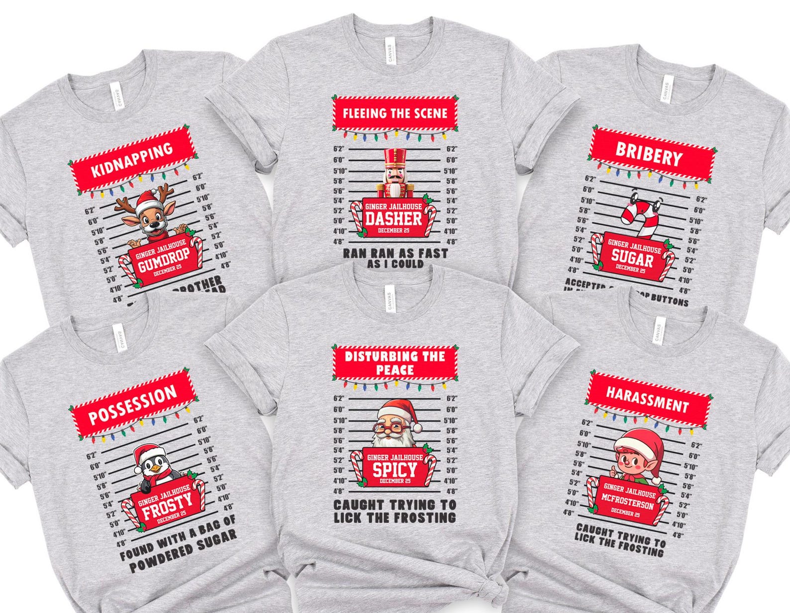 Funny Inmate Christmas Party Tees, Family Christmas Shirt, Group ...